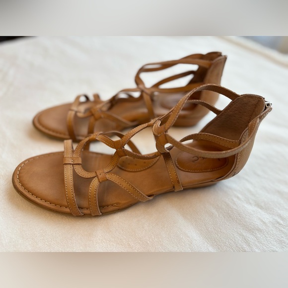 boc | Shoes | Boc Tan Leather Gladiator Sandals Size 9 | Poshmark